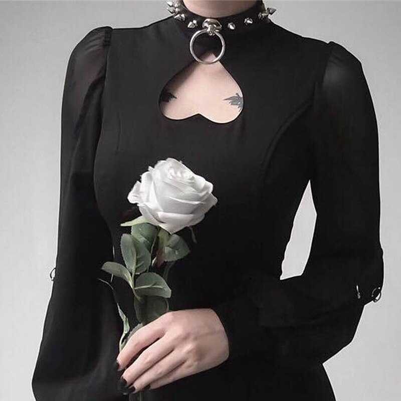 Gothic Accessories Personality Leather Necklace wi... – Grandado