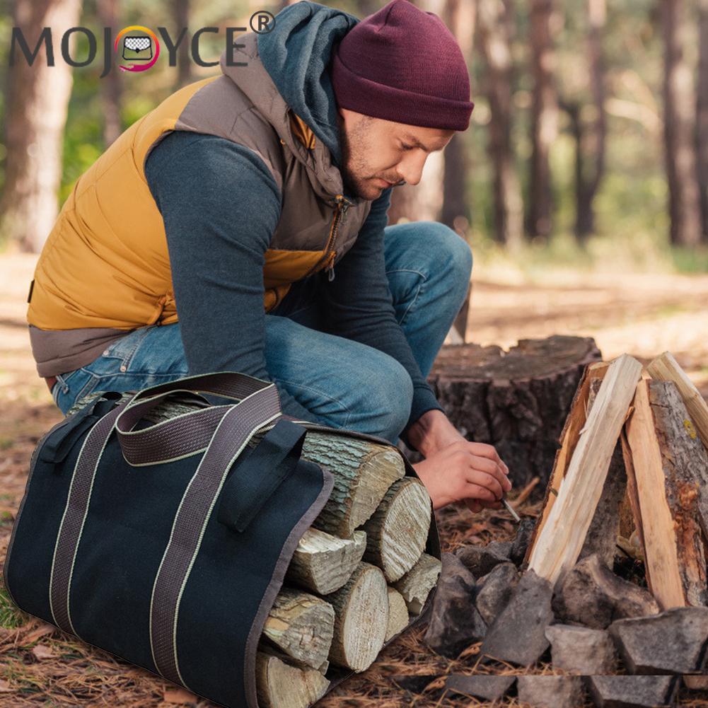 Portable Canvas Firewood Log Storage Carrier Pack ... – Grandado