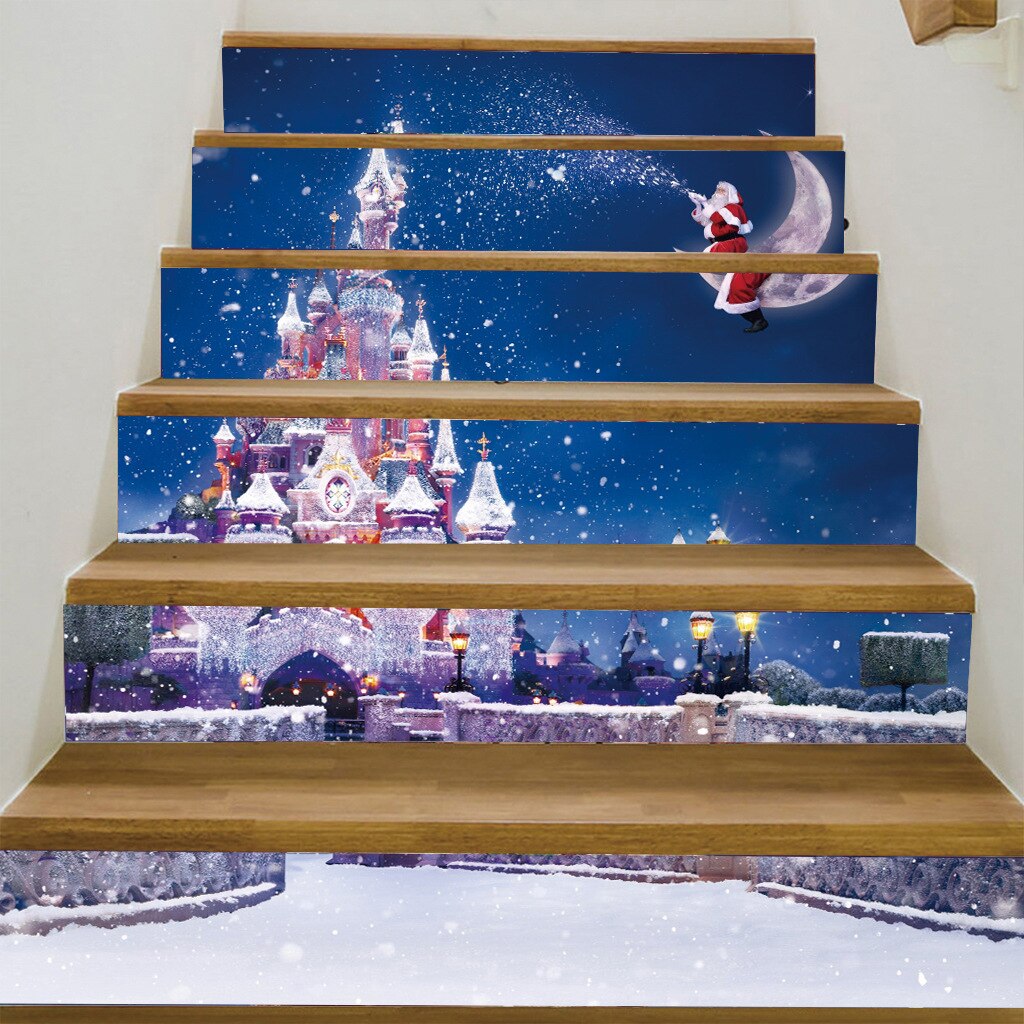 6pcs Cartoon Stairway Decal Stickers Counter Steps... – Grandado
