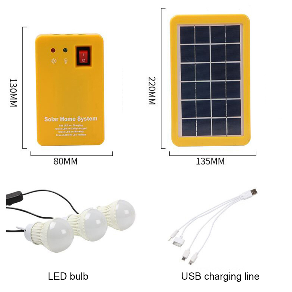 6V/3W Solar Generator For Home Solar Panel Solar P... – Grandado