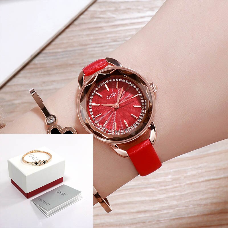 GEDI Leather Watch for Women Starry Womens Wristwa... – Grandado