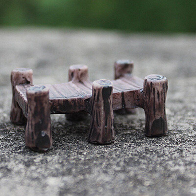 Mini Houten Brug Micro Landschap Hars Beeldjes Fai... – Vicedeal
