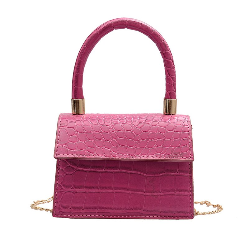 Mini Small Square Bag PU Leather Women's Handbag A... – Grandado