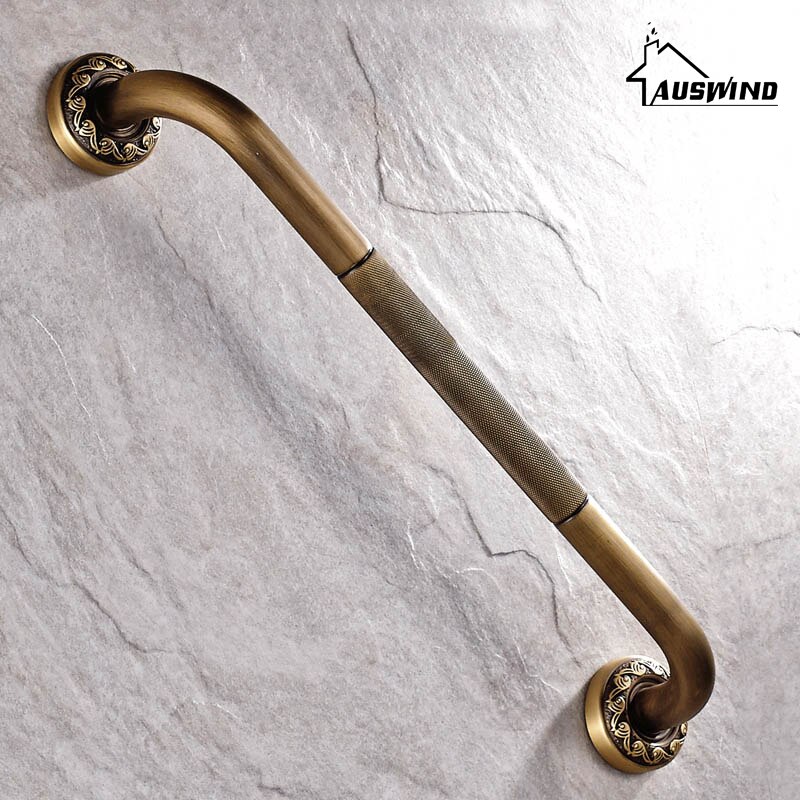 Antique Bathroom Grab Bar Copper Carved Wall Mount... – Grandado