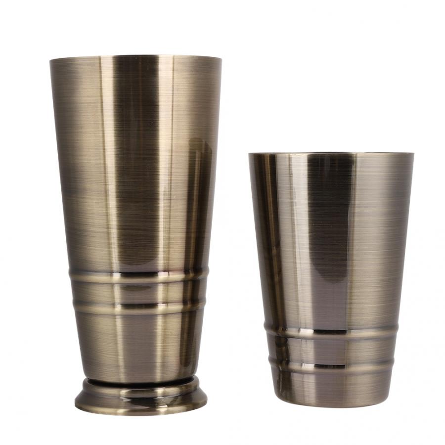 3Pcs Bronze Color Stainless Steel Boston Cocktail ... – Grandado