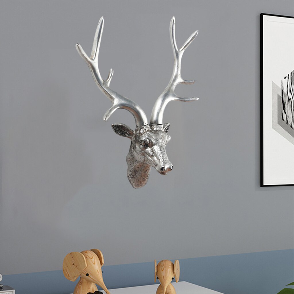 3D Deer Head Wall Decor Wall Animal Head Nordic Ar... – Grandado