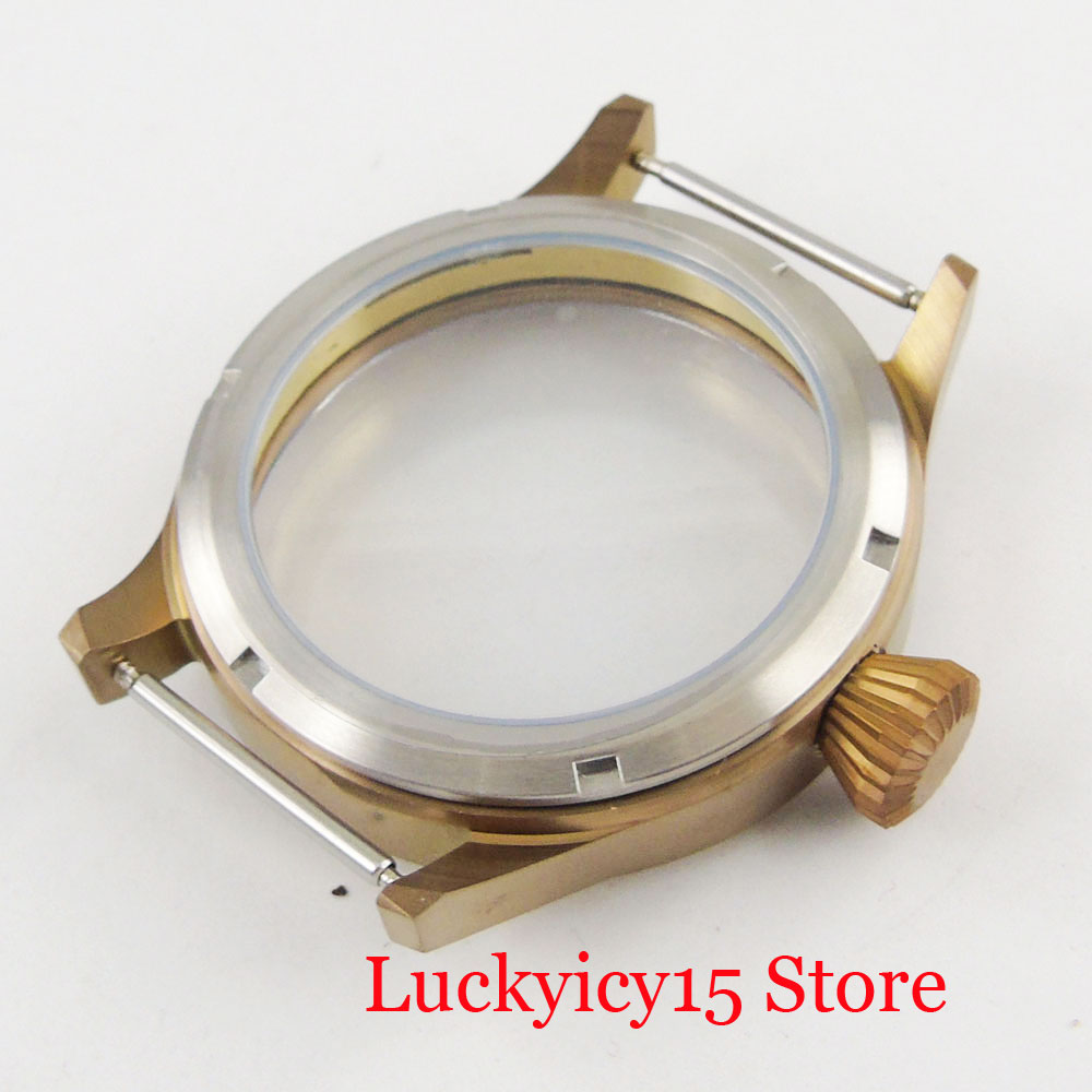 43mm Bronze Hand Winding Watch Case Sapphire Glass... – Grandado
