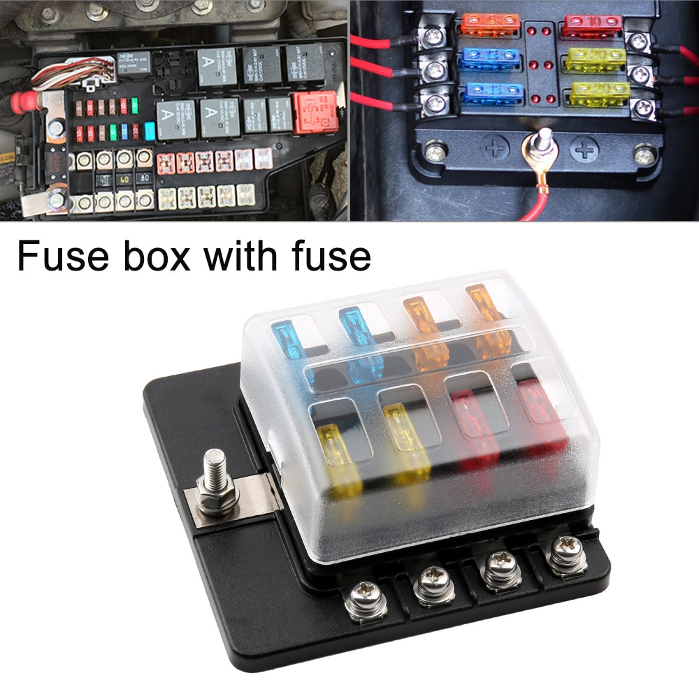 Auto 8 Manier 32V Blade Fuse Box Block Holder Term... – Grandado