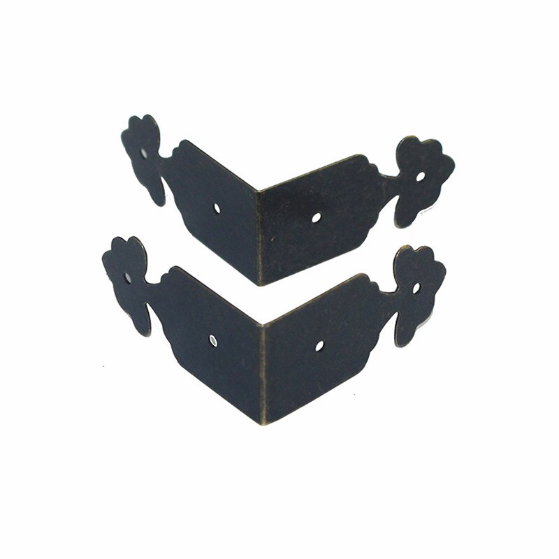 50pcs Antique wrap angle edging wooden box four co... – Grandado