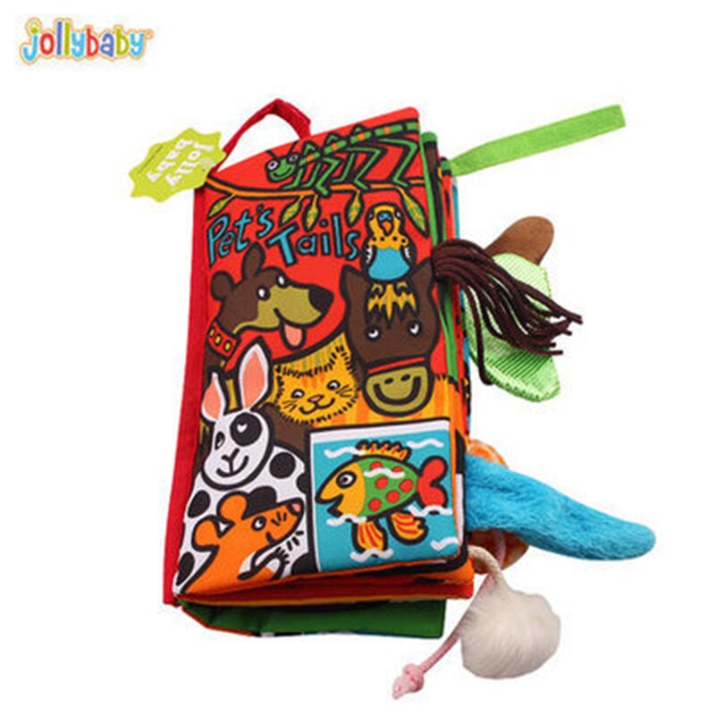 Baby animals tails soft cloth book Baby Early Lear... – Vicedeal