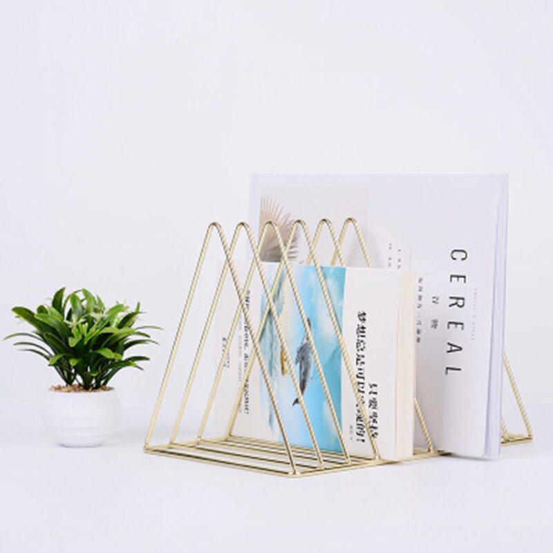 Nordic Triangle Simple Wrought Iron Desktop Storag... – Vicedeal