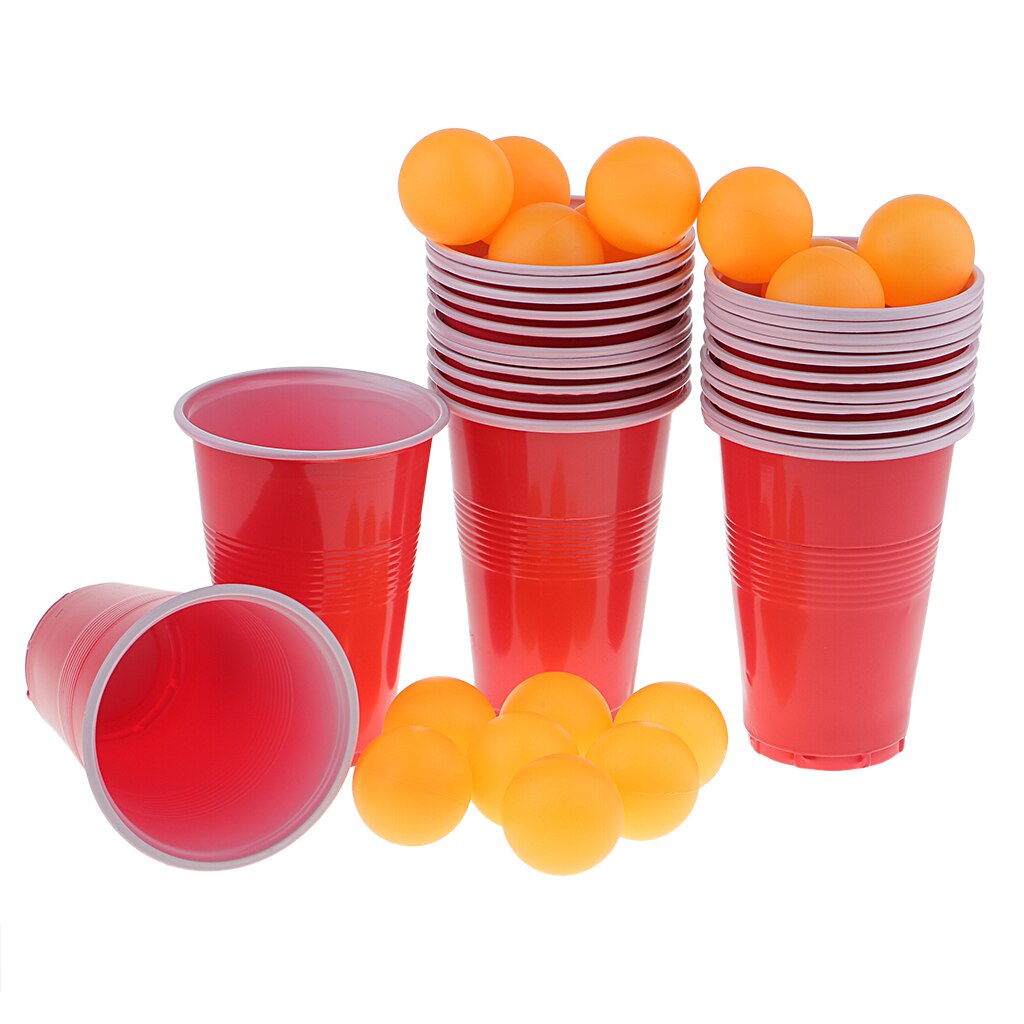Adults Party Bar Play Beer Pong Kit 24 Ball 24 Cup... – Vicedeal