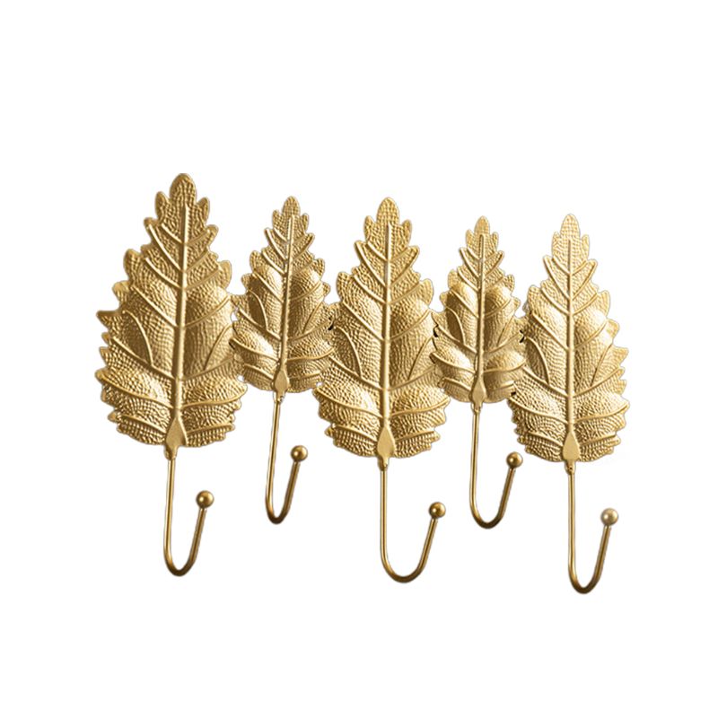 Nordic Luxury Leaf Shaped Hook Purse Coat Rack Key... – Grandado