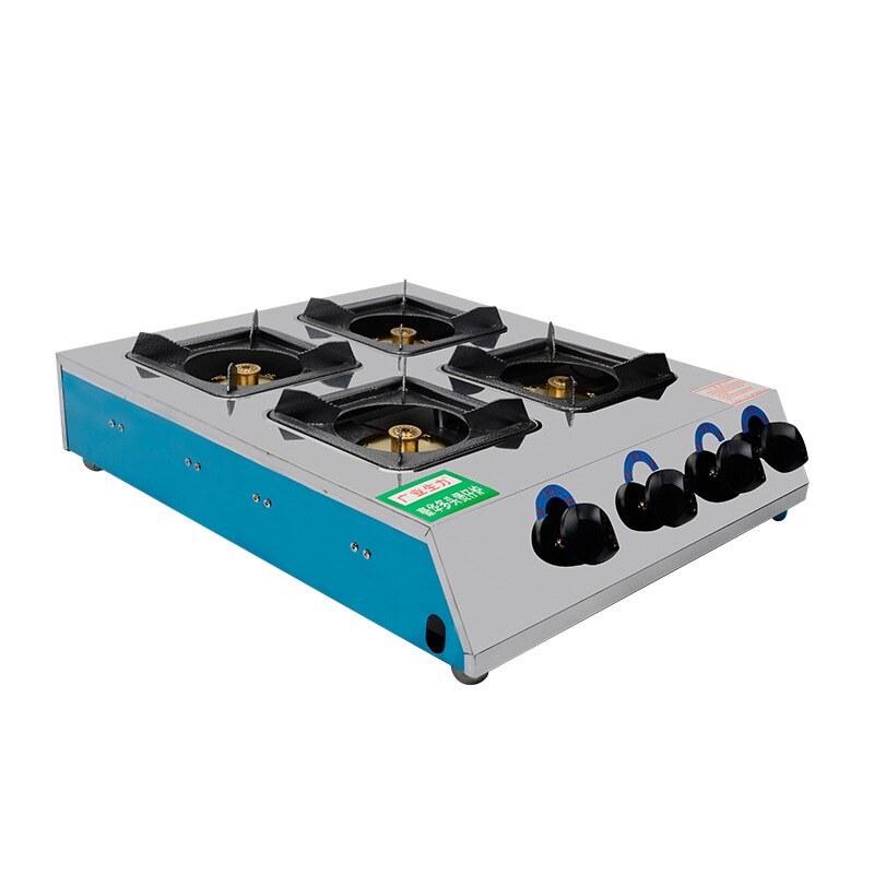 Energy-saving square four-head cooking stove comme... – Grandado
