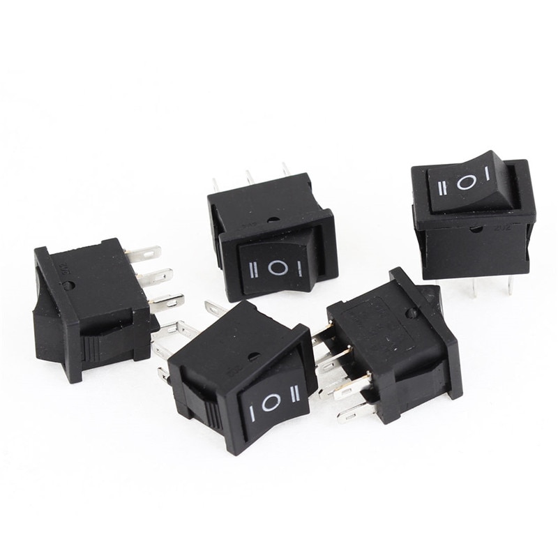 5 pcs x 6 Pin DPDT ON-OFF-ON 3 Position Boat Rocke... – Grandado