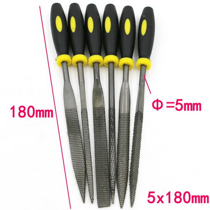 6-Piece Assorted Wood Red Rasp File Hard Rasp/Wood... – Grandado