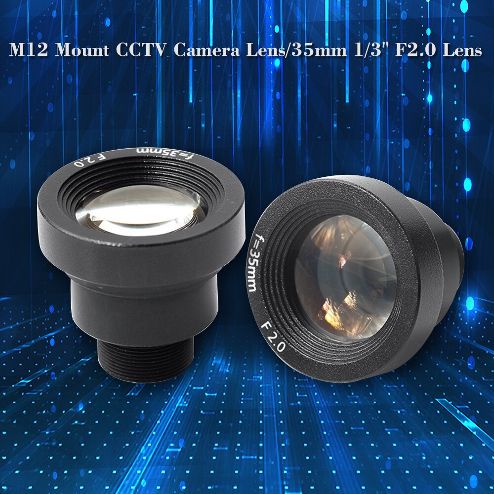 1/3" 35mm M12 Mount CCTV Lens F2.0 Long Focal Leng... – Grandado