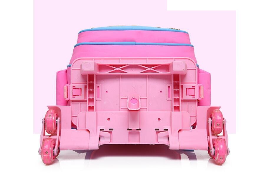 Girl's School Trolley backpack wheeled bag for... – Grandado