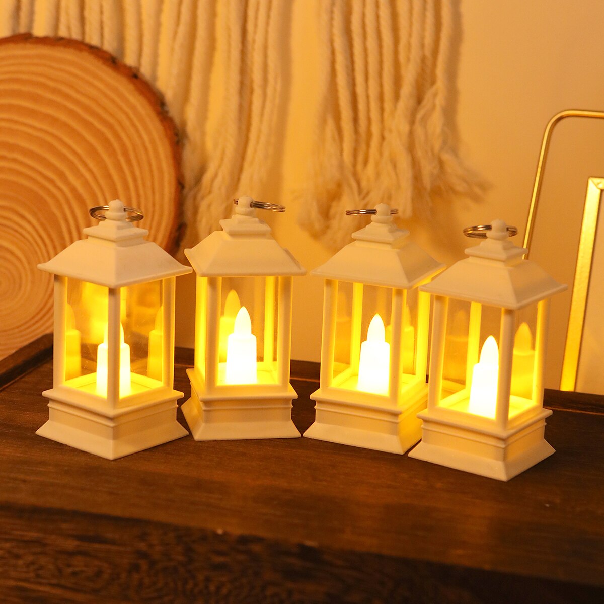 Black/white Led Ramadan Lantern Wind Durable Light... – Grandado