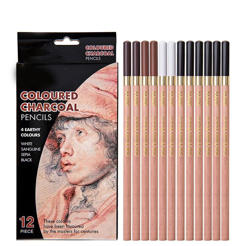 Sketch Drawing Pencils 12 Piece Pencils Set Charco... – Grandado