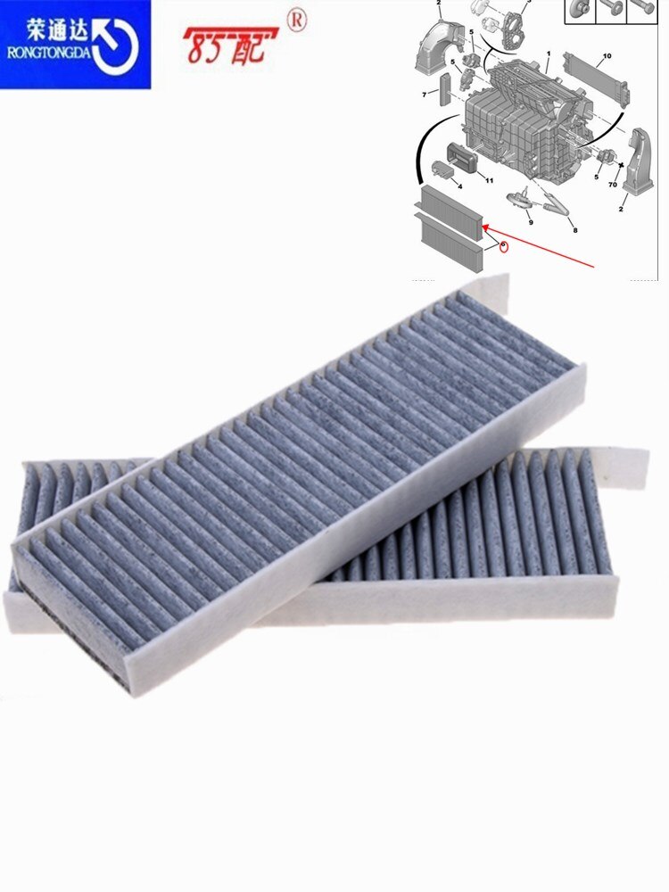 cabin filter FOR Peugeot 3008 1.6L, Citroen C4 Pic... – Grandado