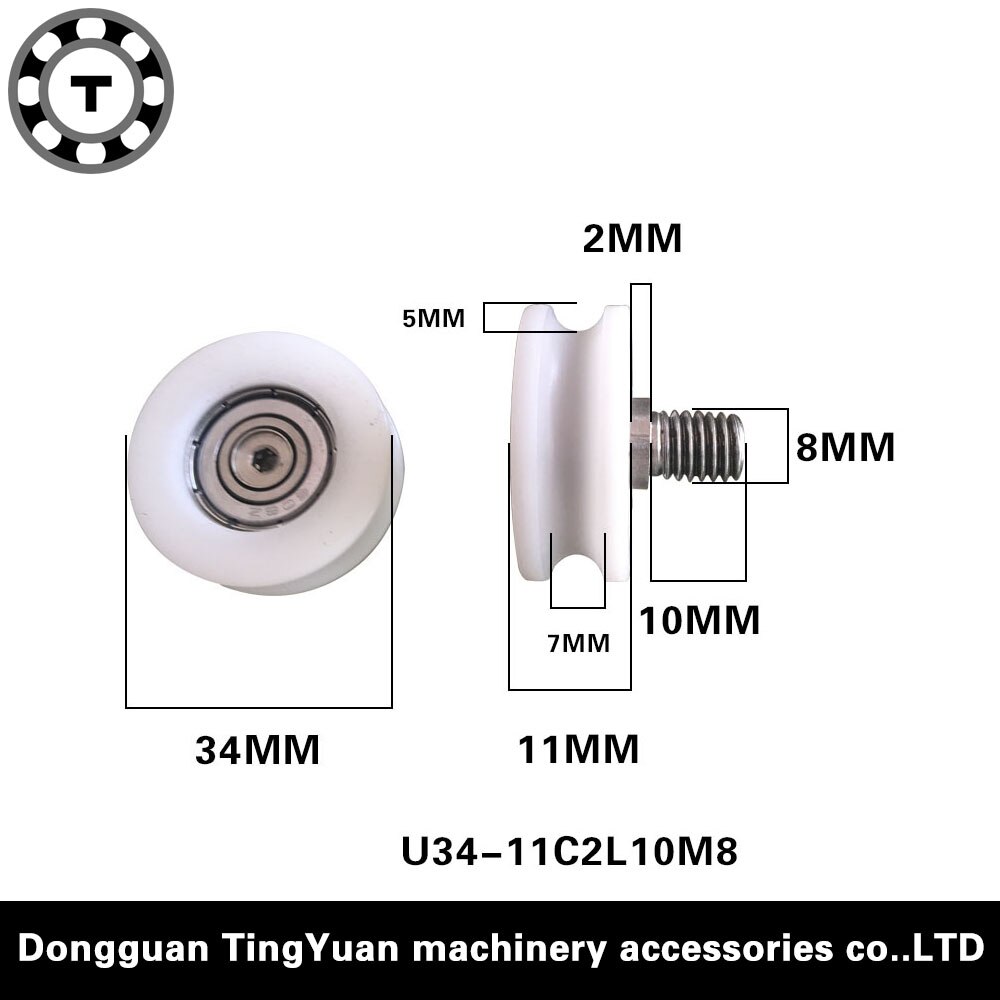 [BSU608-40-10C2L8M6] 10Pcs 608ZZ Lager Pom Roller ... – Vicedeal