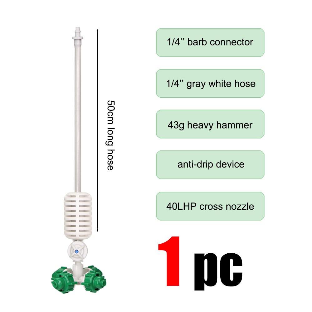 MUCIAKIE Garden Hanging Cross Misting Sprinkler 40... – Grandado