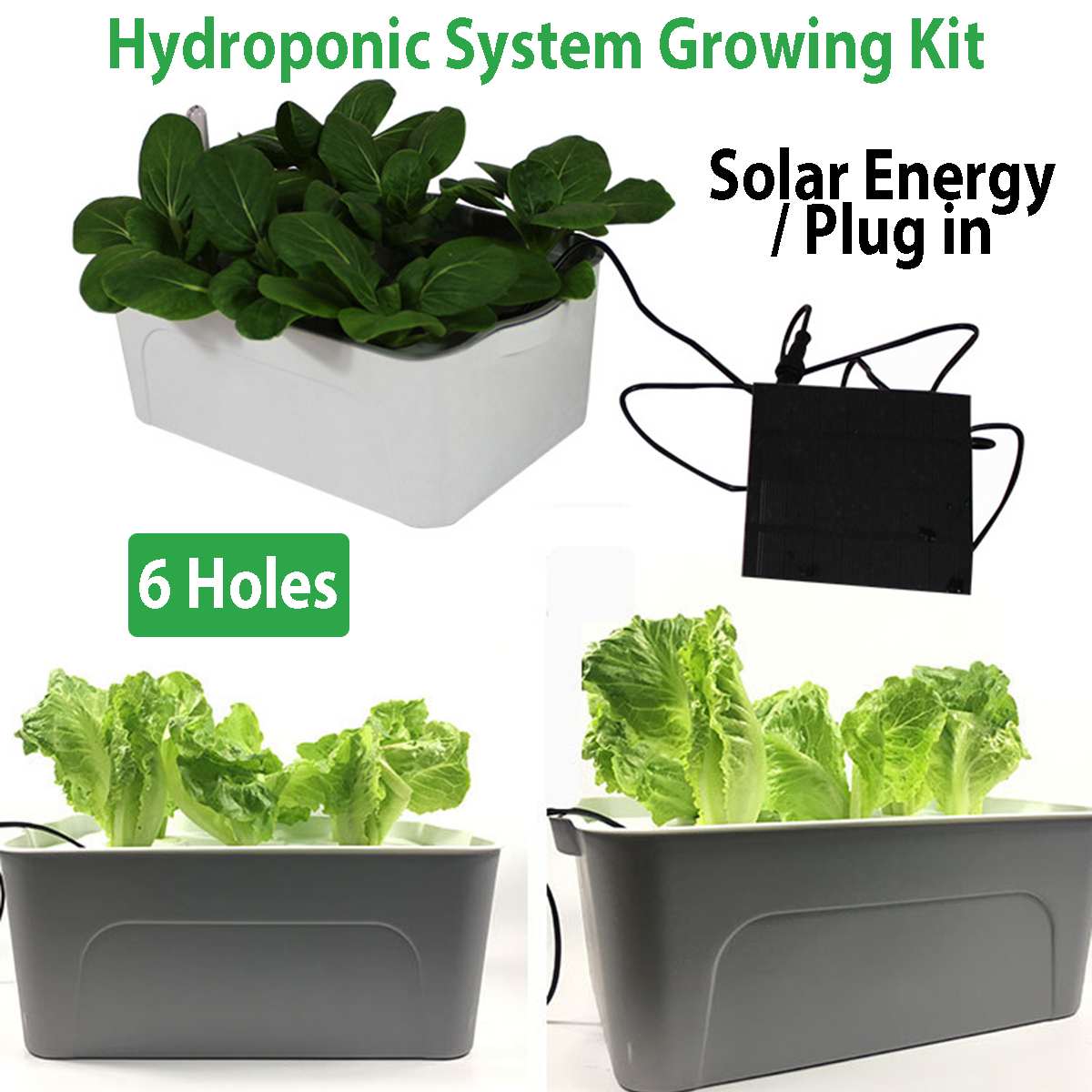 Solar power Hydroponic System Garden Plant Vegetab... – Vicedeal