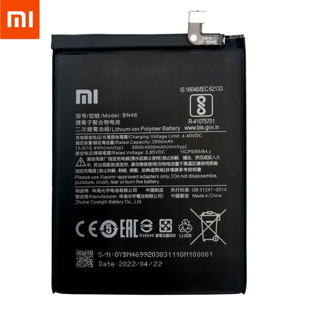 100% Original Replacement Battery BN46 For Xiaomi ... – Grandado