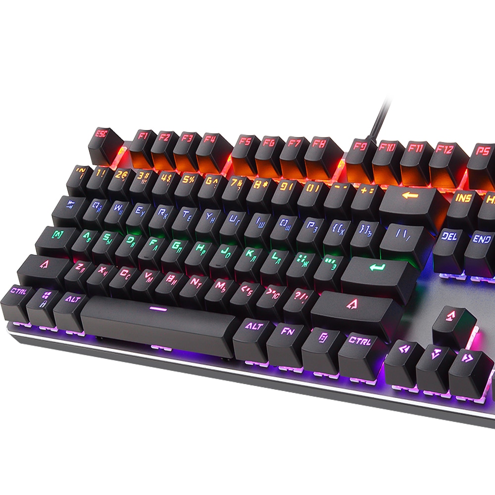 RGB Mechanical Keyboard 104 keys Russian Gaming Ke... – Grandado