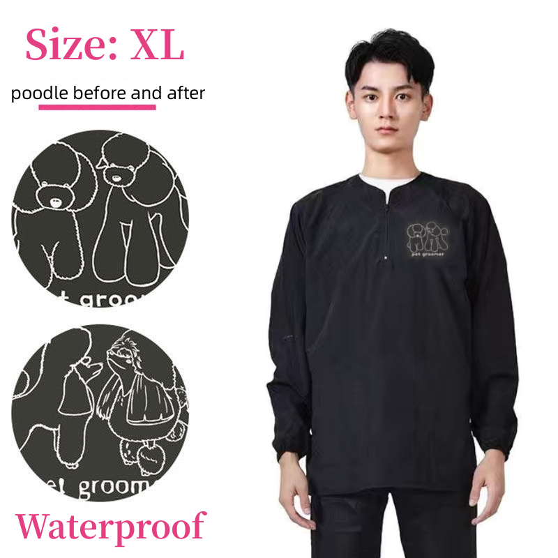 Long Sleeve Pet Dog Grooming Work Clothes Waterpro... – Grandado