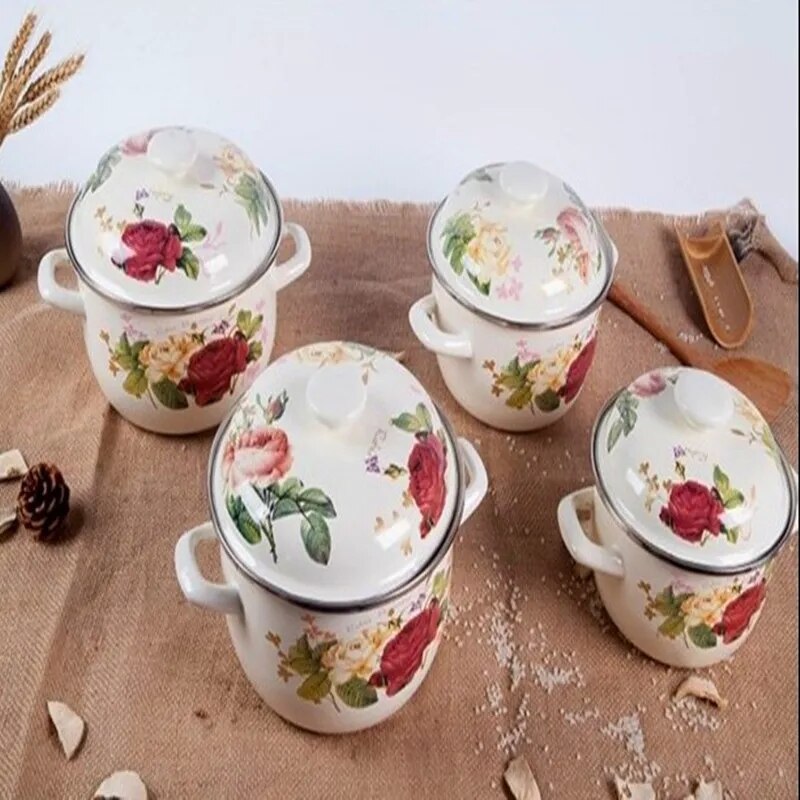 CASSROLE COOKING POT ENAMEL KITCHEN UTENSIL Cookwa... – Grandado