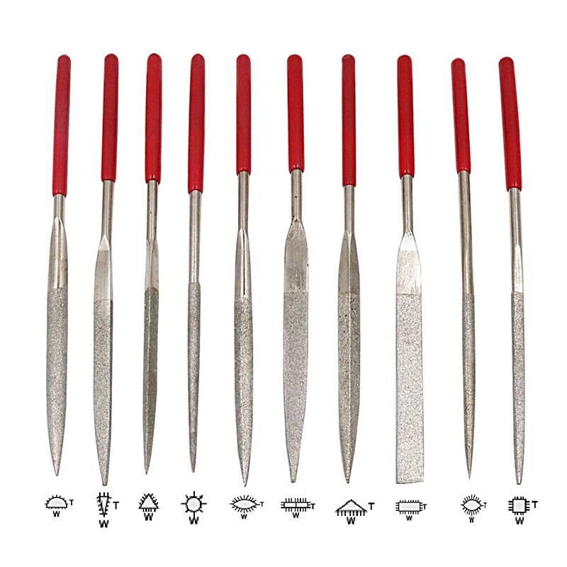 Diamond Needle File Set with Clean Brush Storage B... – Grandado