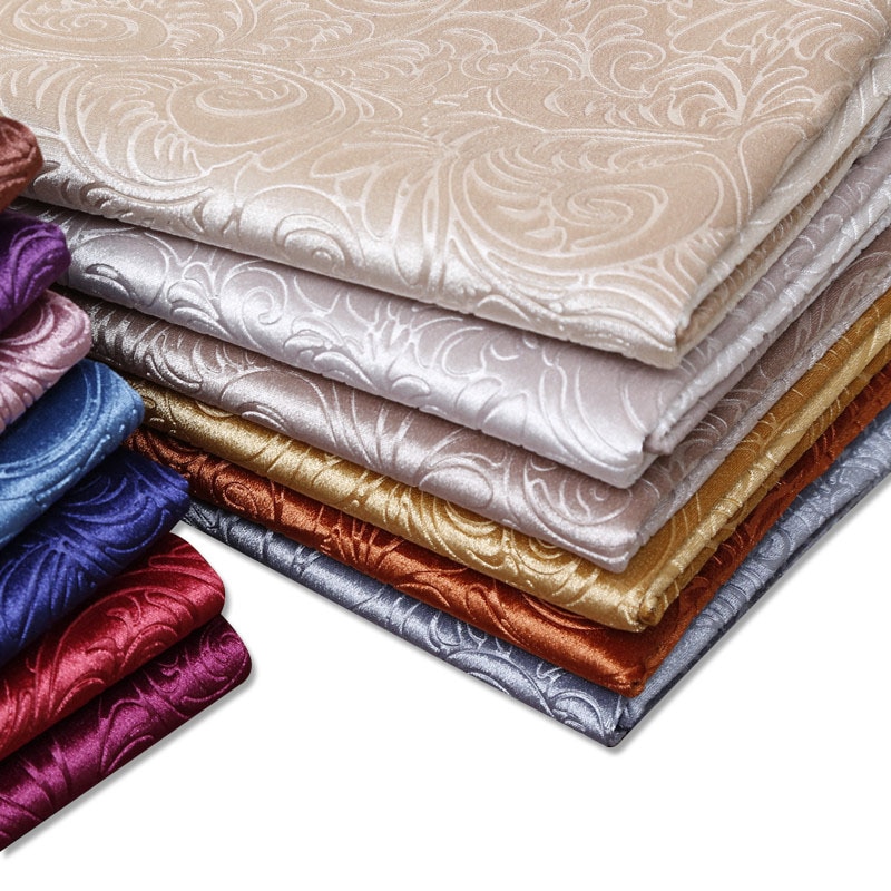 145cm Wide Embossed Golden Upholstery Velvet Fabri... – Vicedeal