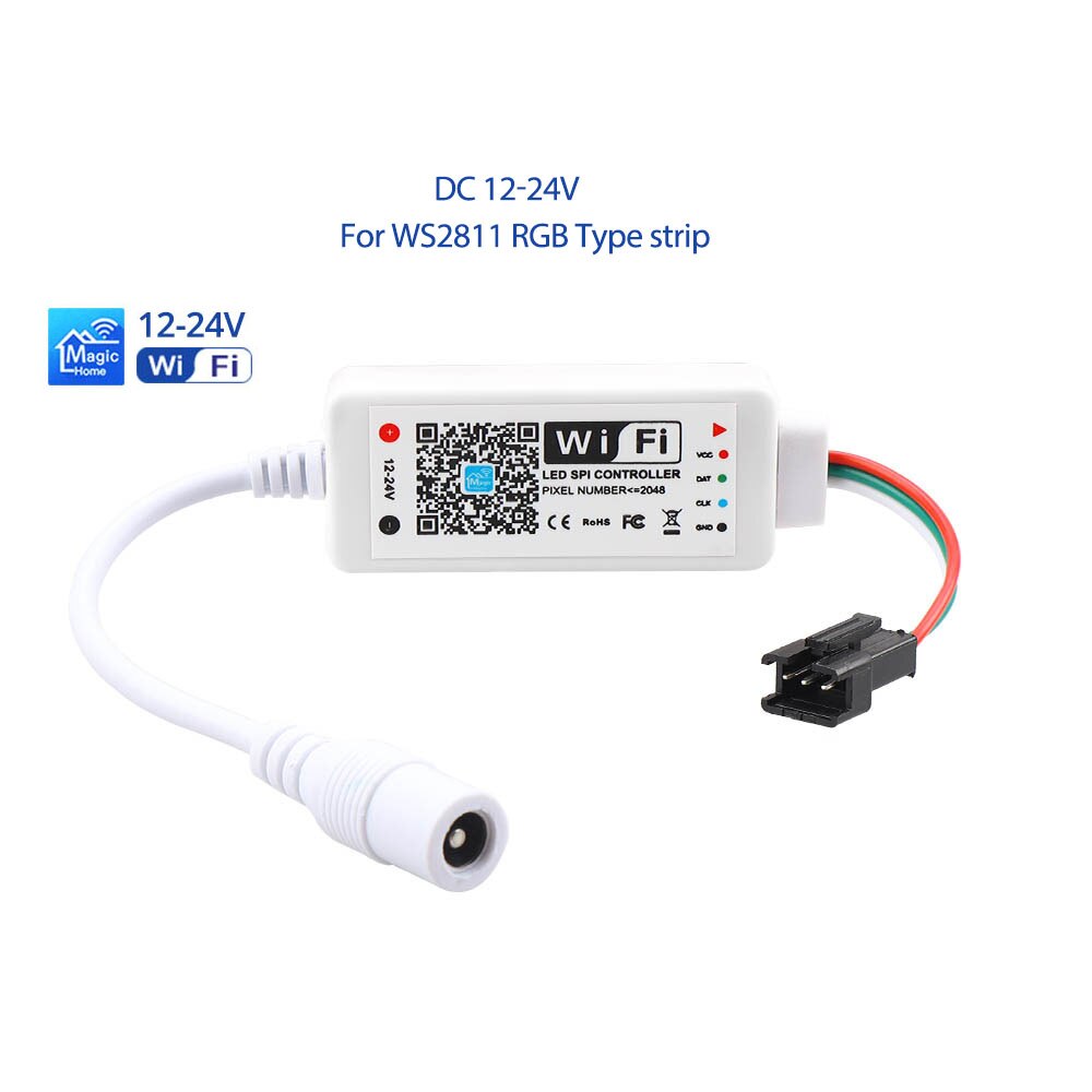 Dc 5V 12V 24V Led Spi Controller WS2811 WS2812B Ad... – Vicedeal