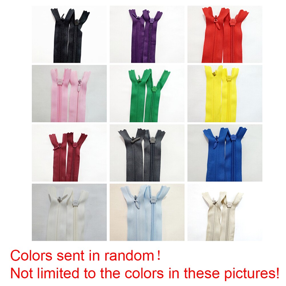 Lot of 10 Zippers Assorted Mix Colors Closed End I... – Grandado