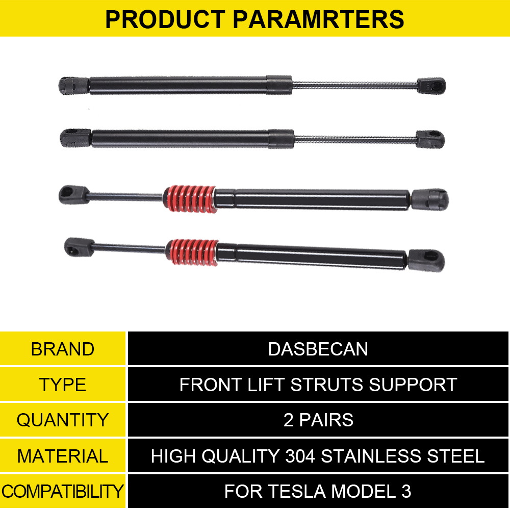 Front Rear Trunk Lift Struts for Tesla Model 3 Tai... – Grandado