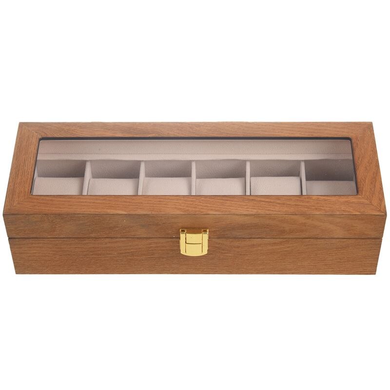 Retro Houten Horloge Display Case Duurzaam Verpakk... – Vicedeal