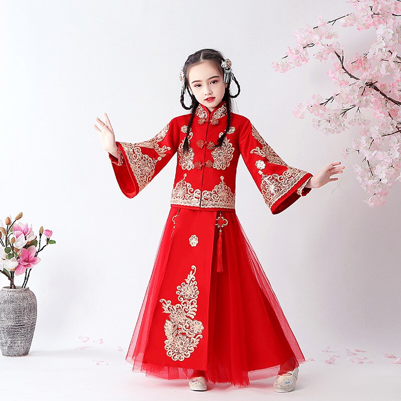 chinese dress Girls Chinese style super fairy Hanf... – Grandado