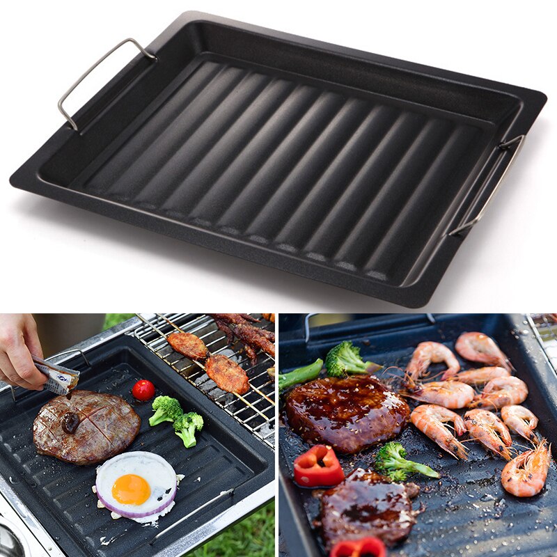 1Pc Non-stick Thicken Outdoor Barbecue Tray Rectan... – Vicedeal