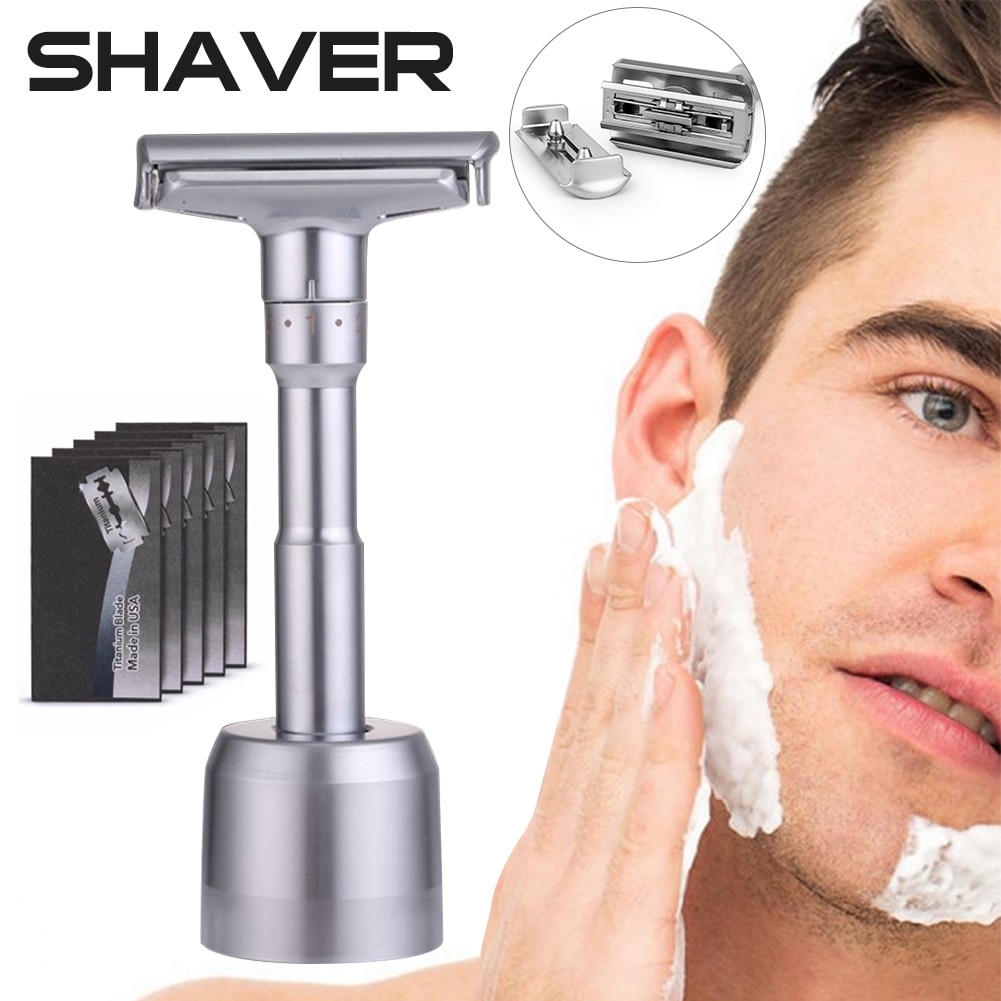Adjustable Safety Razor Double Edge Classic Mens S... – Vicedeal