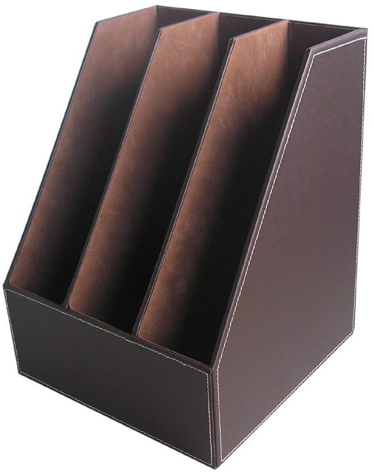 XRHYY 2/3/4 Slots Simple Houseware Leather Vertica... – Vicedeal