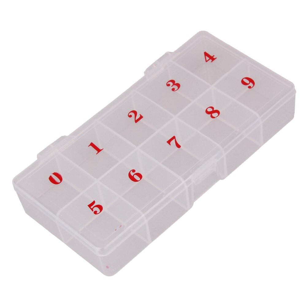 Valse Nail Tips Storage Box Nail Display Clear Com... – Vicedeal