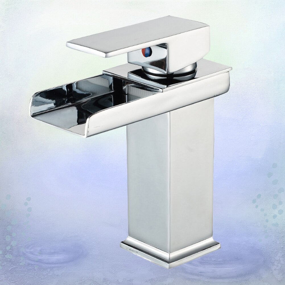 Copper Basin Water Square Sink Waterfall Bathroom ... – Grandado