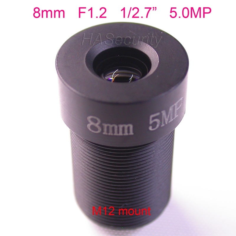 F1.2 aperture 8mm M12 mount 5.0MP 1/2.7" format Le... – Vicedeal