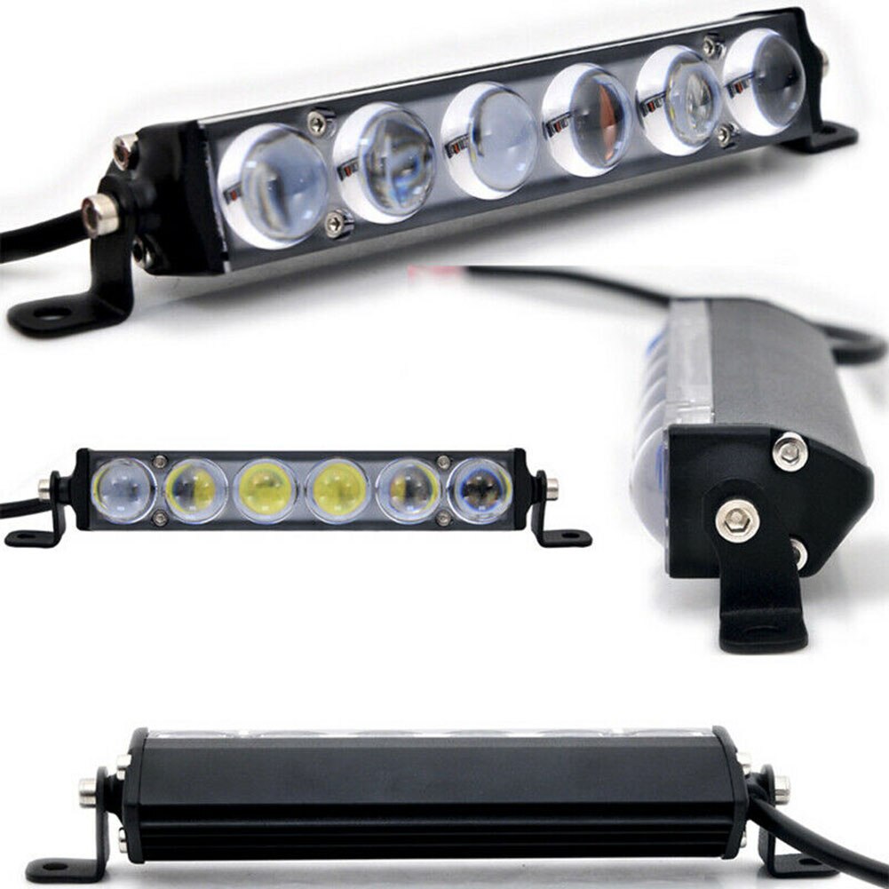 60W LED light bar 6 Leds Car Truck Slim Single Row... – Grandado