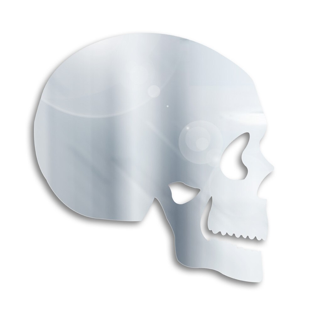 Skull Head Wall Mirror Day of The Dead Skeleton He... – Grandado