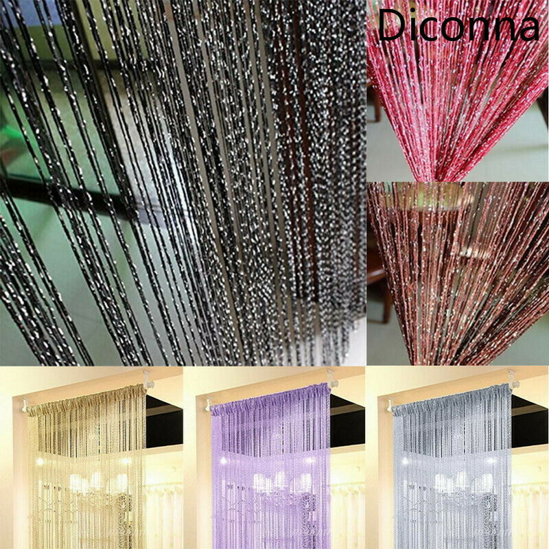Luxury glass curtain 200x100cm Flash line bright t... – Grandado