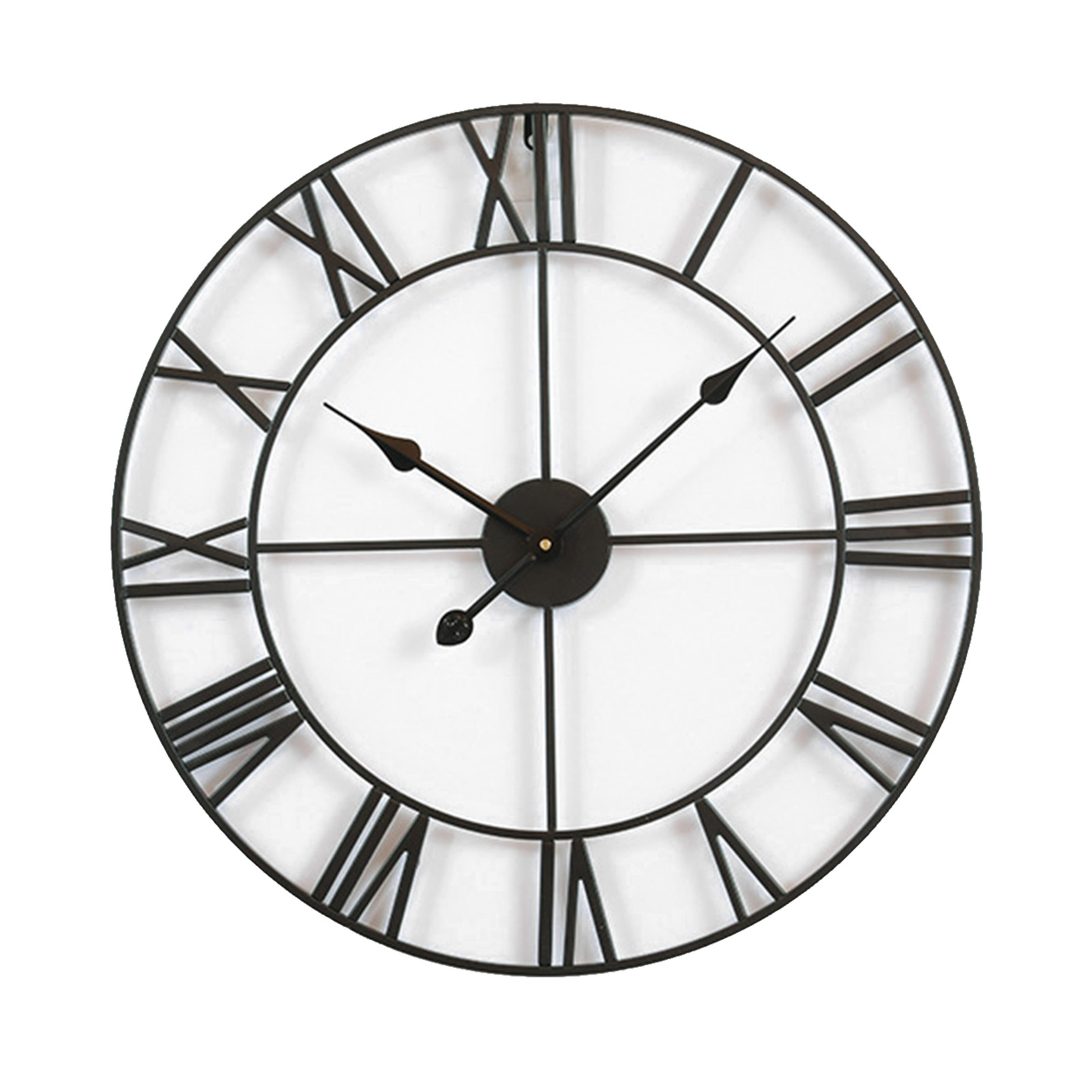 White Round Wall Clock European Style Roman Clock ... – Grandado