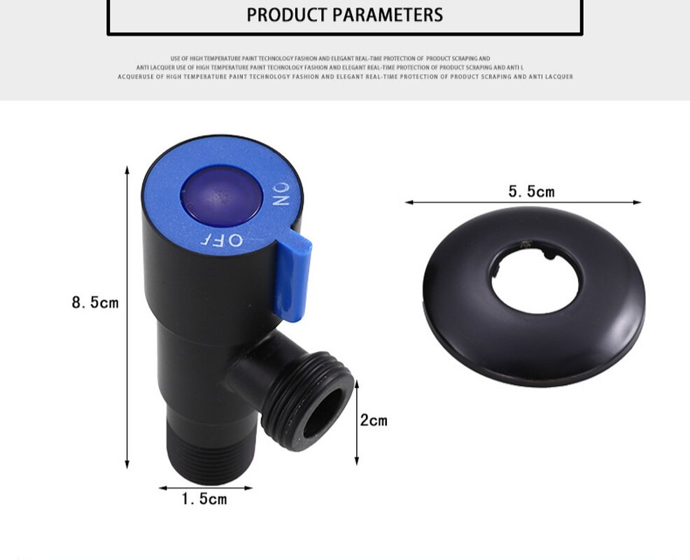 Bathroom Hardware Set#6 Matte Angle Valve 304 Stai... – Vicedeal